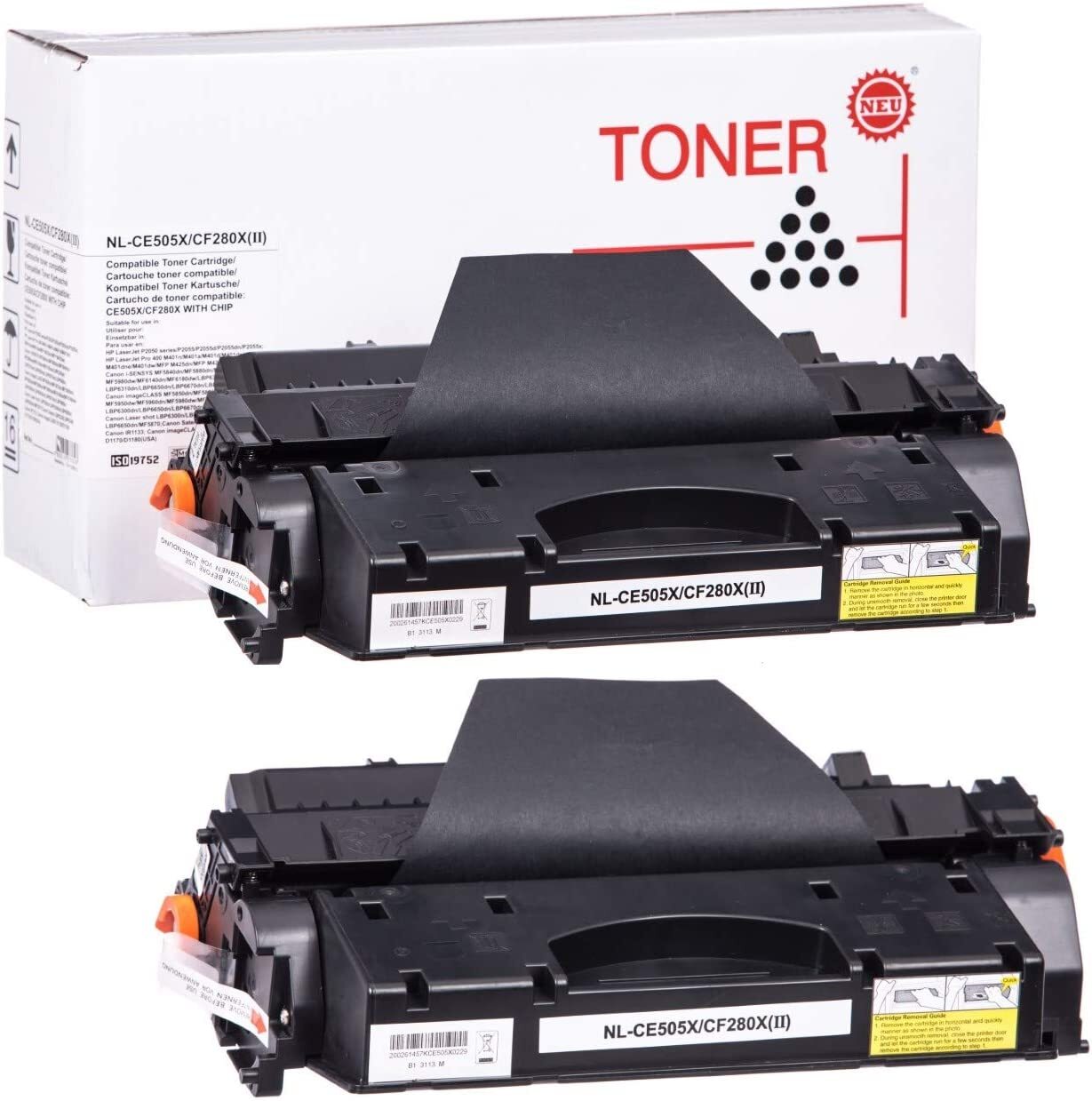 Pack x2 Toner HP CE505X CF280X CRG719H compatibles Laserjet Pro ALTA ...