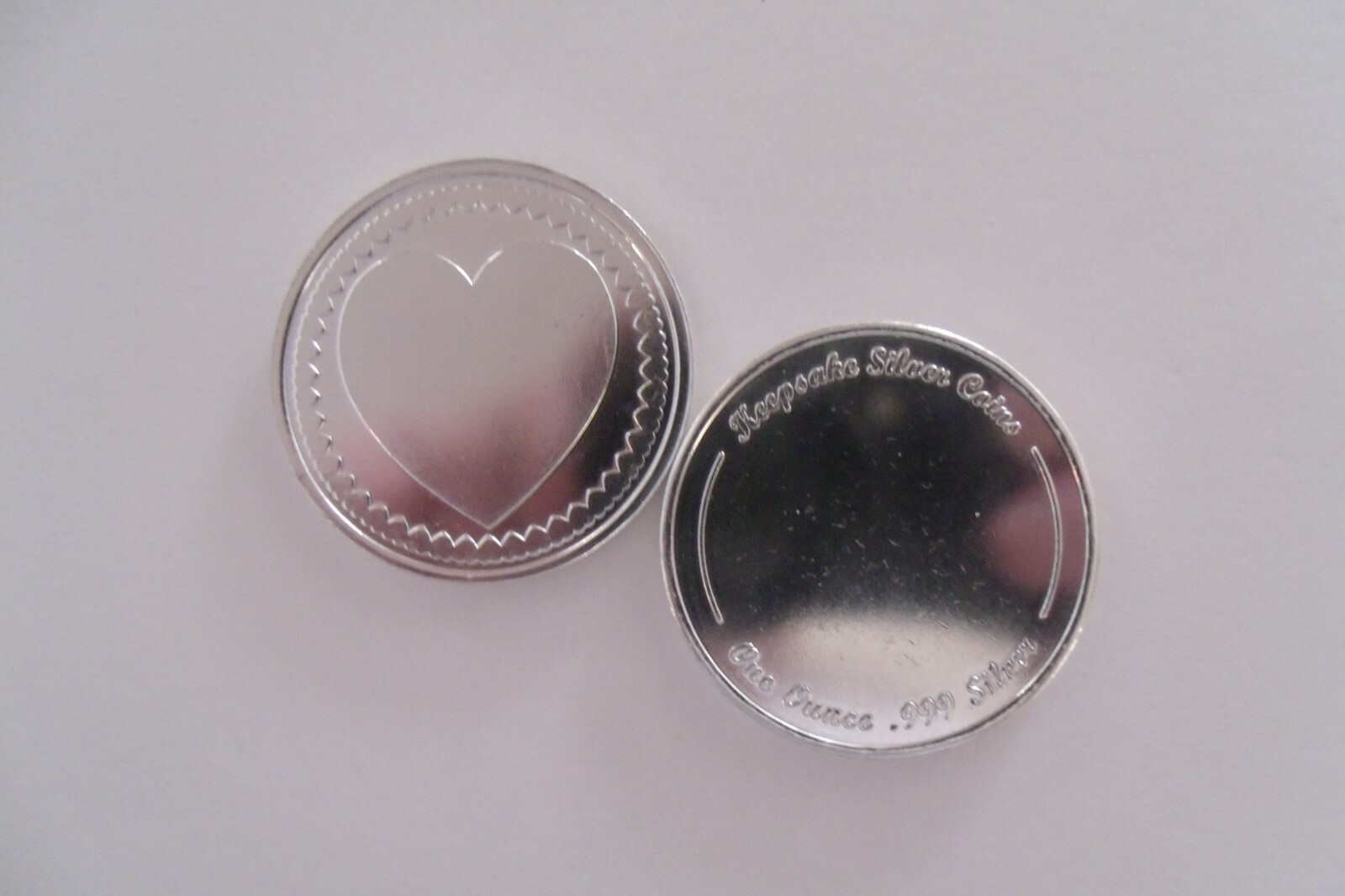 Heart Coin. 1 oz .999 Fine Silver. Free Custom Engraving. | eBay