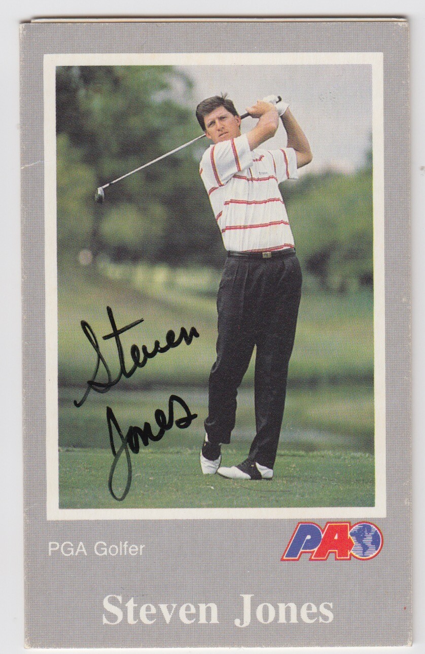 STEVEN JONES PRO GOLFER PGA AUTO AUTOGRAPH SIGNED BOOKLET JSA STAMP OF ...