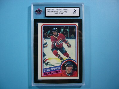 1984/85 O-PEE-CHEE HOCKEY CARD #259 CHRIS CHELIOS ROOKIE RC KSA 5 EX ...