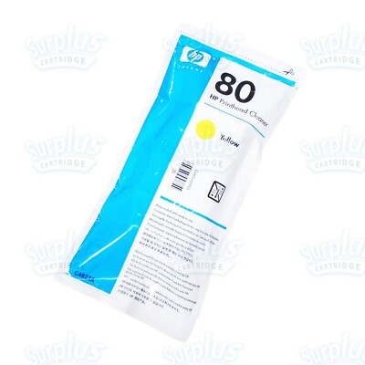 Genuine HP 80 Yellow Printhead CLEANER ONLY C4823A DesignJet 1050 1055 ...