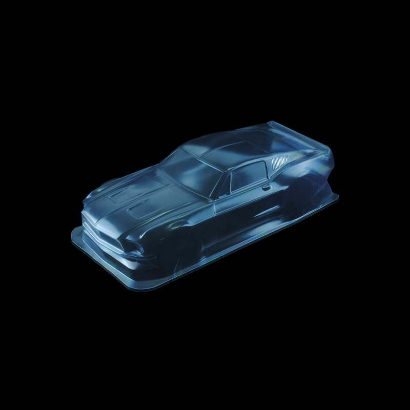 1/10 Lexan Clear RC Car Body Shell for 1968 FORD MUSTANG FASTBACK ...