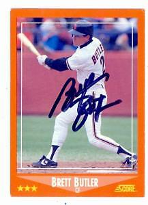 Brett Butler autographed baseball card (San Francisco Giants) 1988 ...