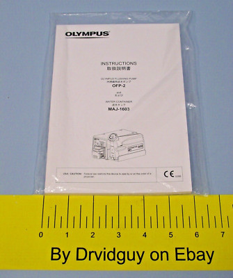 Olympus OFP-2 Flushing Pump and MAJ-1603 Water Container Instructions ...