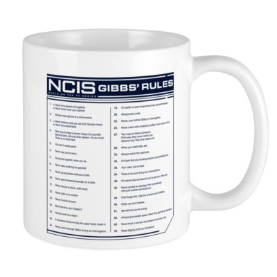 11oz mug NCIS GIBBS' RULES - Printed Ceramic Coffee Tea Cup Gift | eBay