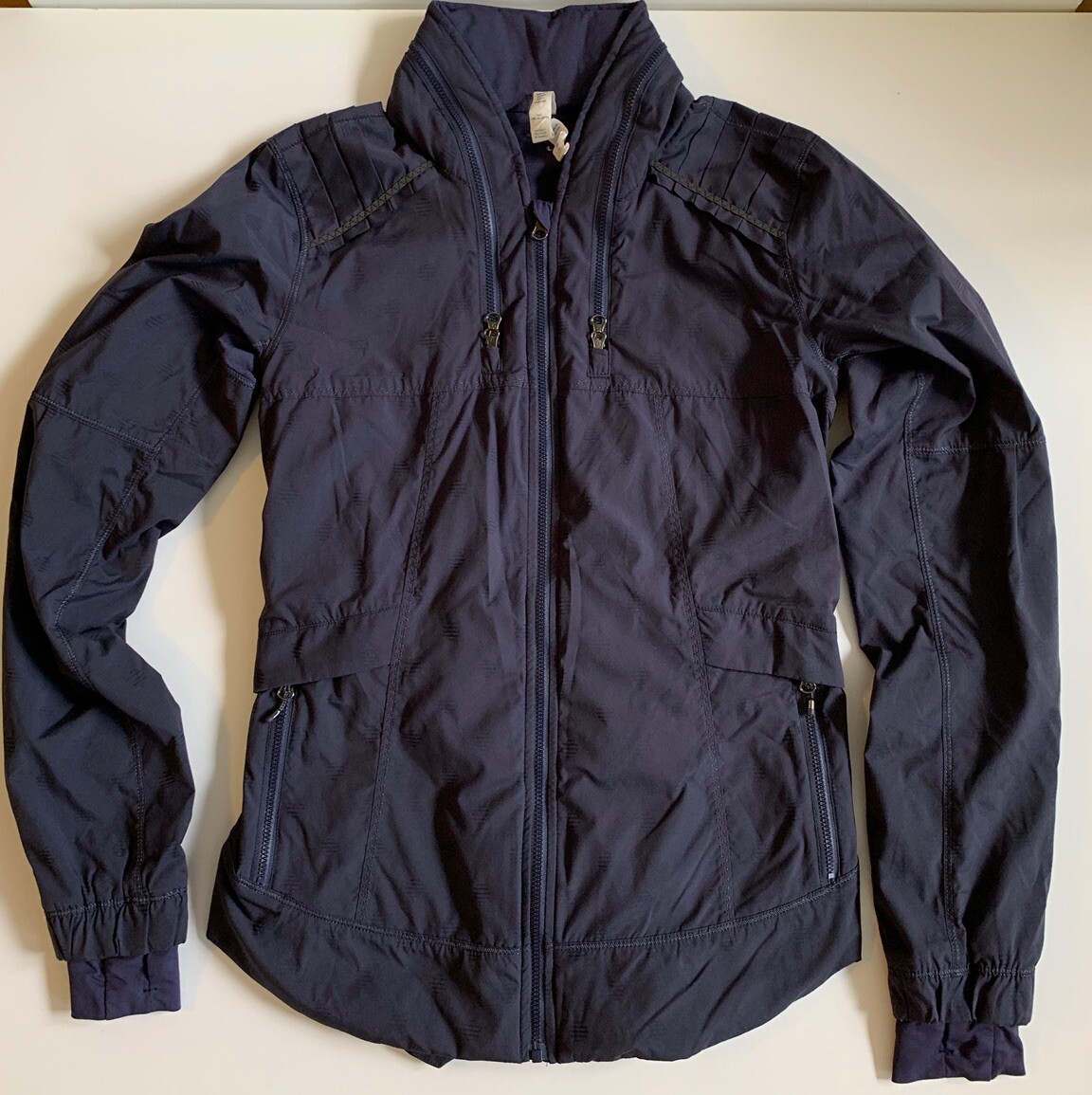 Lululemon Spring Forward Jacket Stripe Dot Cadet Blue… - Gem