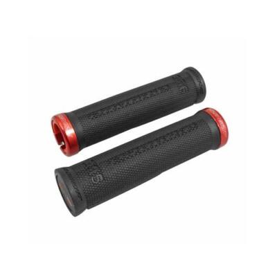 Poignee city-vtt progrip 995 noir avec lock on rouge 130mm livre avec ...