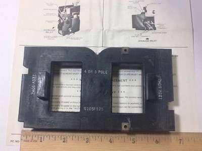 SIZE 4 COIL G105F125 Telemecanique 120 V 50 HZ TRANSFER CONTACTOR 307 ...