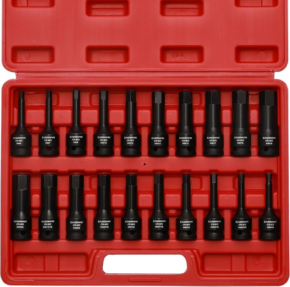 Professional Grade Impact Hex Bit Set - Easy Storage & Corrosion ...