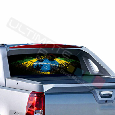 Eagle Decal Rear Window See Thru Sticker Perforated for Chevrolet ...