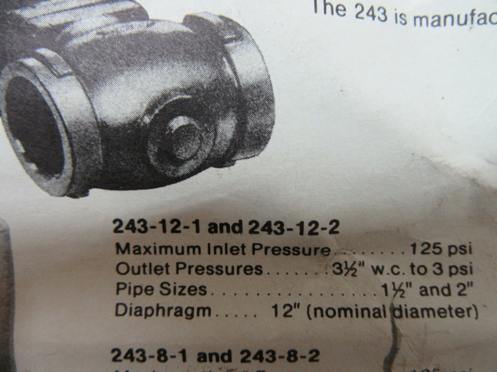 Rockwell 243-12-2 Equimeter Regulator 243122 | eBay