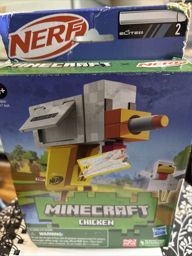 Nerf Minecraft Chicken Gun With 2 Darts - New In Box 195166214917| eBay