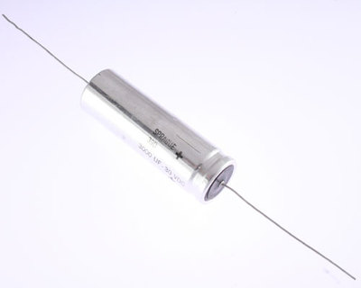 2pcs 3000uF 30V Axial Electrolytic Aluminum Capacitor 3000mfd 30VDC ...