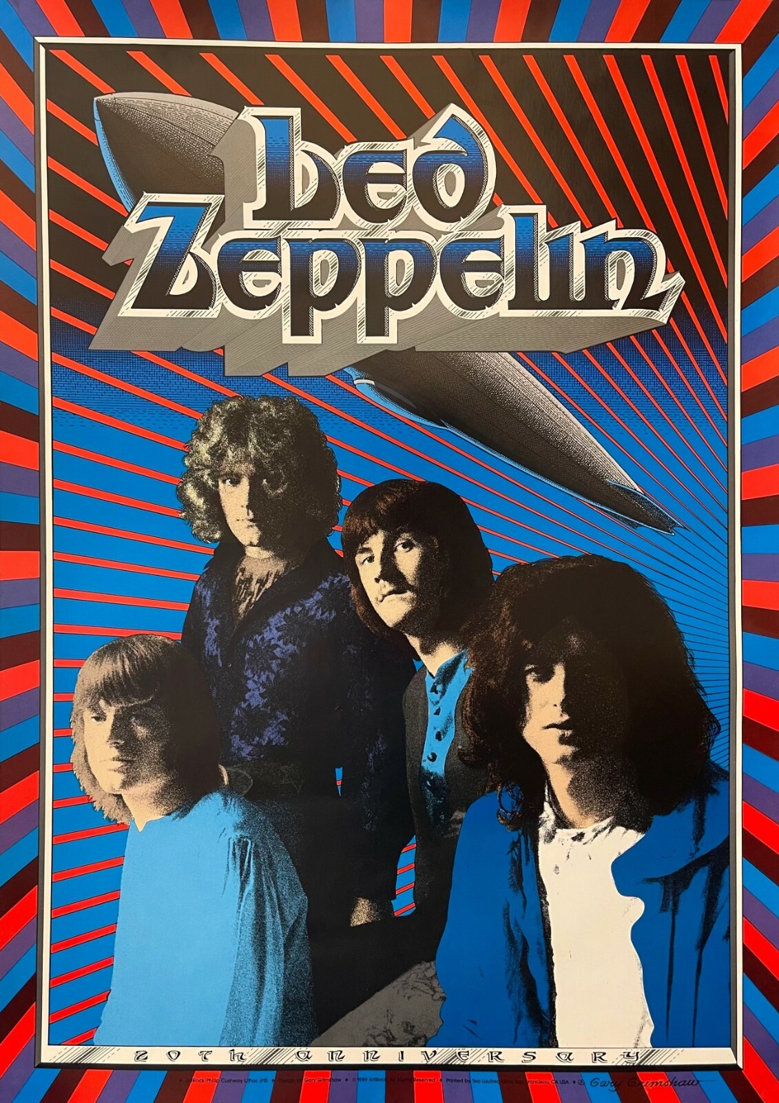 Led Zeppelin Poster Vintage