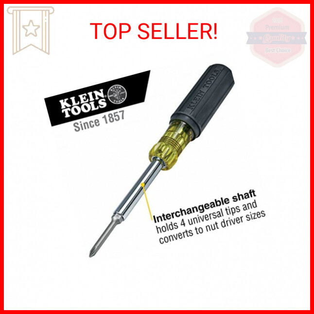 Klein Tools 32559 Multi-bit Screwdriver / Nut Driver, Extended Reach 6 ...