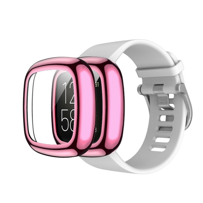 For Fitbit Versa 3 Full Screen Protector Case Soft TPU Protective ...