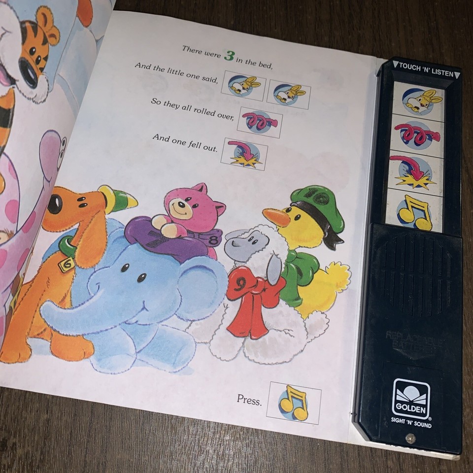 Little Golden Sound Story Book Ten In The Bed 1992 Touch N Listen ...