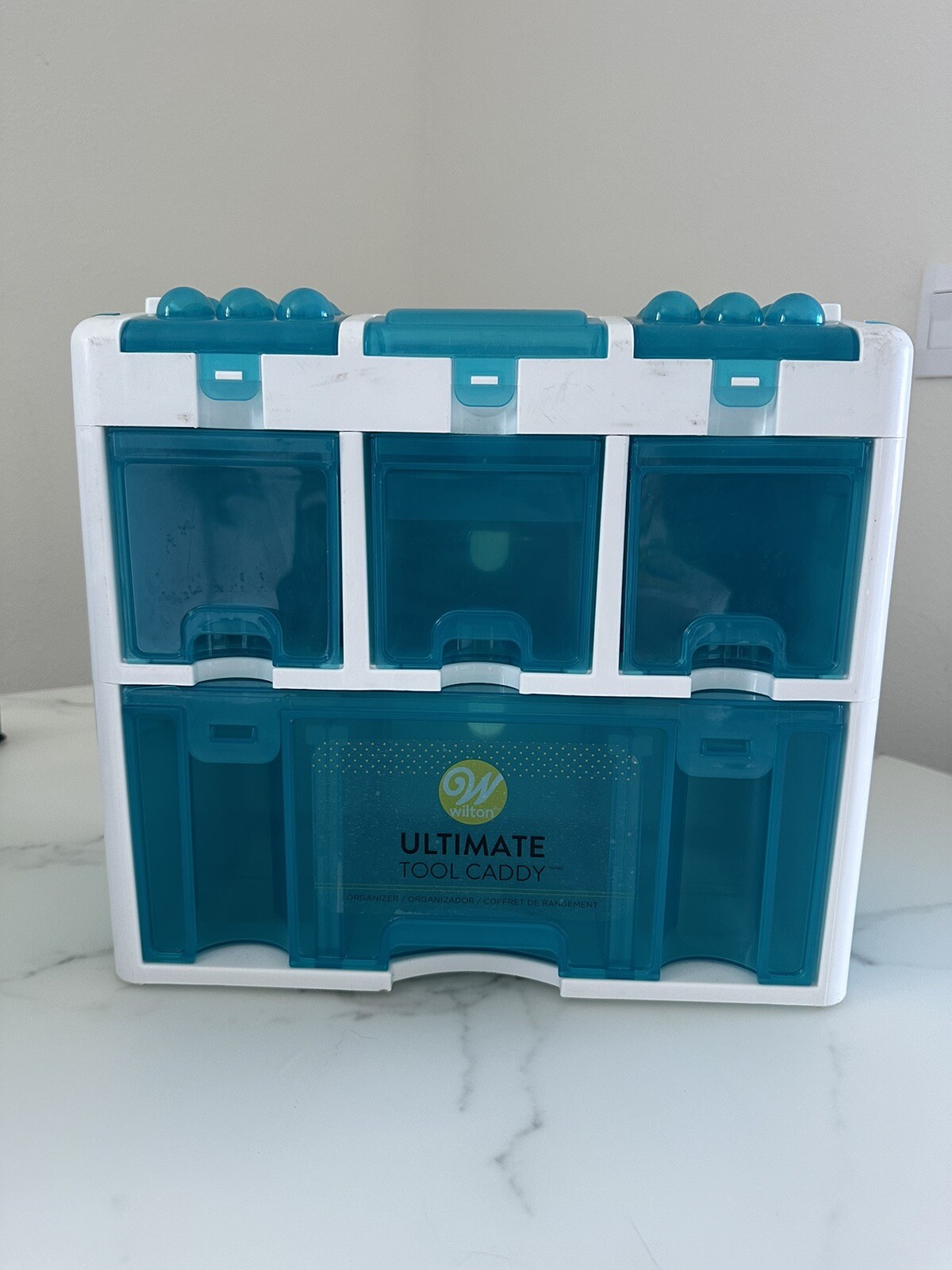 Wilton Ultimate Tool Caddy Storage Case for Cake Decorating Equipment Aqua | eBay