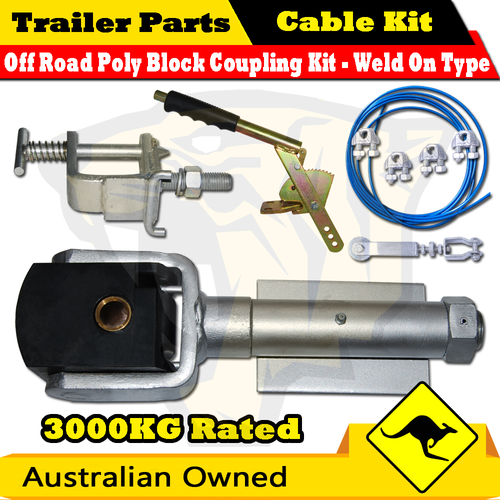 Off Road Poly Block Coupling Cable Kit With Handle and Car Adapter Weld ...