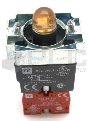 NEW SHAMROCK CONTROLS RB2-BWL755 PUSH BUTTON BODY ASSEMBLY 110V RB2 ...