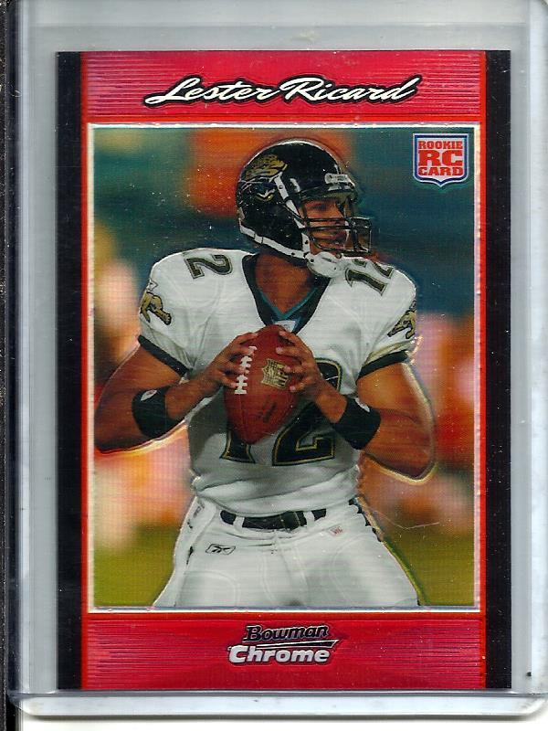Lester Ricard 2007 Bowman Chrome Red Refractor Rookie #3/5 | eBay