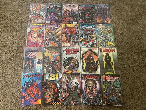 Lot of 20 vintage KNIGHTMARE, DARK IMAGE,DV8,DOOMS IV COMICS. CLEAN ...