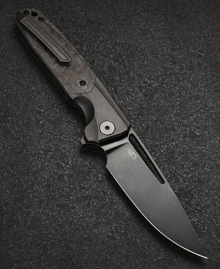 CMB Made Knives Darma Folding Knife 3.7" M390 Steel Blade Titanium ...