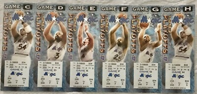NBA Orlando Magic 1997 Playoff Tickets C/D/E/F/G/H | eBay