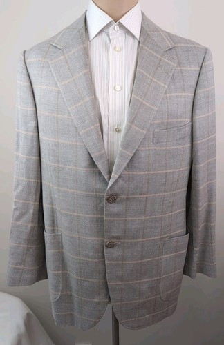 Harry Rosen Bespoke Nello Sansone Men 2 Button Check Sport Coat Surgeon ...