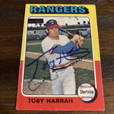 Signed Autographed Toby Harrah 1975 Topps #131 Texas Rangers Baseball ...