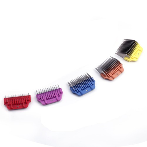 DOG Animal Stainless Steel Wide Clipper Attachment Guard comb Set for ...