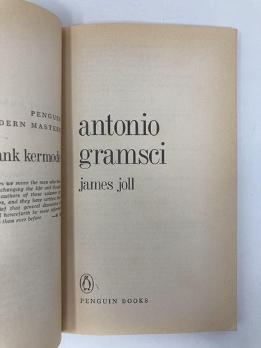Antonio Gramsci by James Joll First 1st Edition VG PB 1978 | eBay