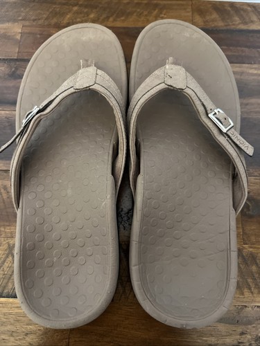 Vionic Patty Brown Sandals Womens 9 Flip Flop Thong Orthotic Buckle | eBay