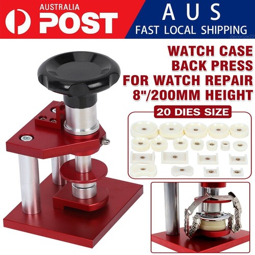 Watch Crystal Bezel Press Case Back Closing Wristwatch Repair Tool w/20 ...