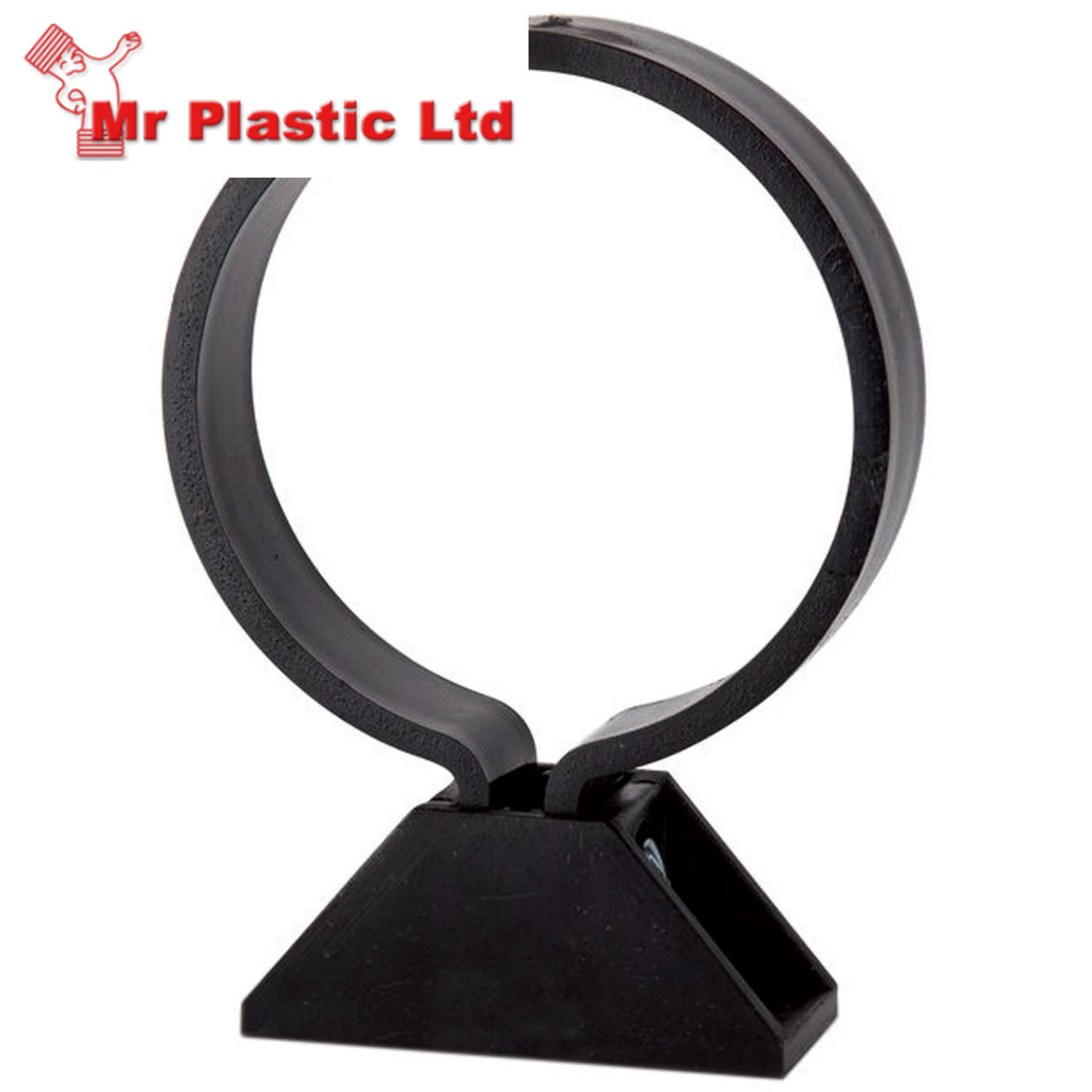 Polypipe 68mm Round Complete Down Pipe Clip in Black, White, Grey or ...