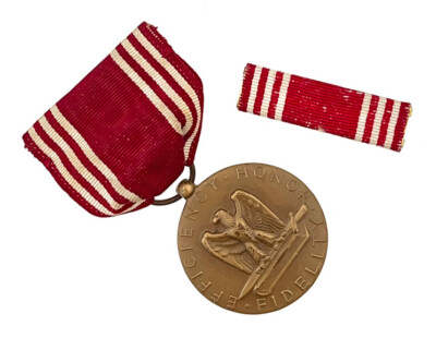 WWII US Army GOOD CONDUCT AGCM Medal Slot Back Full-Size Issue Ribbon ...