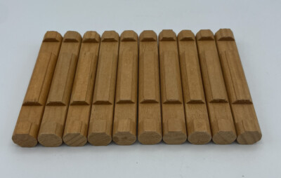 Wooden LINCOLN LOGS Parts Lot 10 Medium 2 Notch Round Log Pieces 4.5 ...
