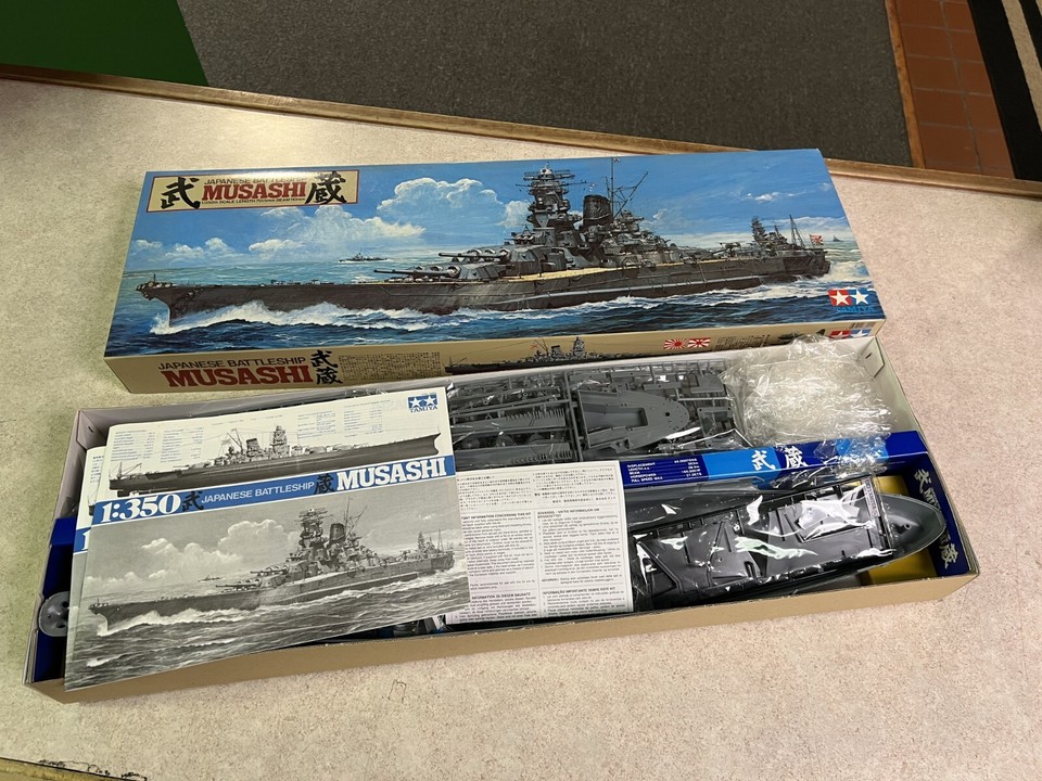 BIG Model Kit UNUSED NEW - Tamiya Japanese Battleship Musashi 1/350 ...