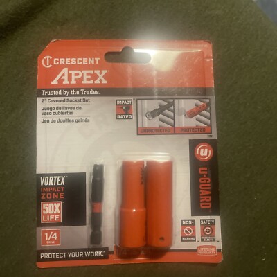Crescent CAUGK2-31 U-Guard Covered Socket Set, 1/4 Inch | eBay