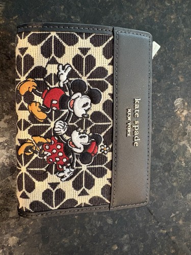 KATE SPADE MICKEY & MINNIE JACQUARD HUNDRED YEARS WALLET | eBay