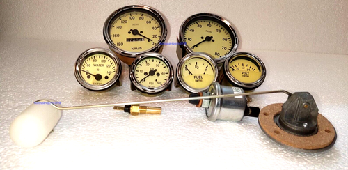 Smiths 52mmTemp Oil Volt Fuel Speedo180-0kmh Tacho 100 mm With 3 sender ...