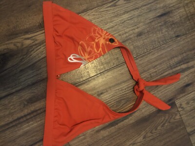 Lole Women's Bikini Swim Top Lanai Tropical Santa Fe Size Medium orange ...