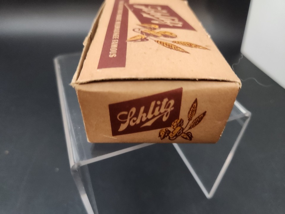 Vintage 1957 Schlitz Beer Bottle Salt And Pepper Shakers 4" Box Metal Tops Nos | eBay