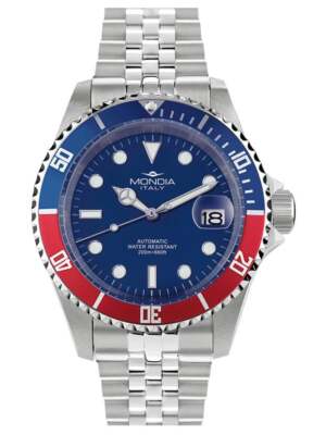 *MINT, NEW IN BOX* Mondia Madison Automatic Mens Watch MI-786-SSBLRD-BL ...