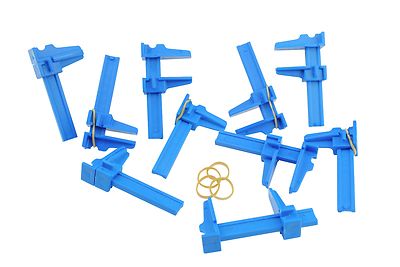 10 x SMALL Modellers Hobby Craft Plastic Parallel Slide Clamp 75mm x ...