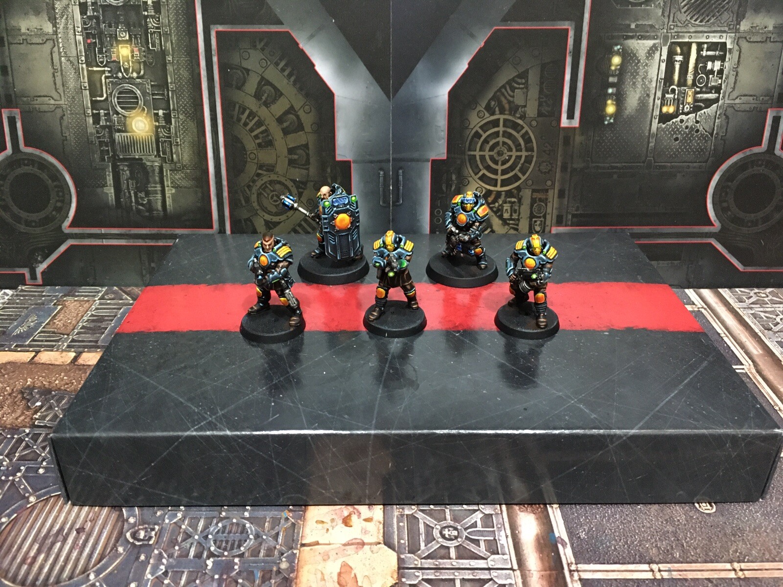 5x Palanite enforcers Subjugators Painting Commission Necromunda Dark ...