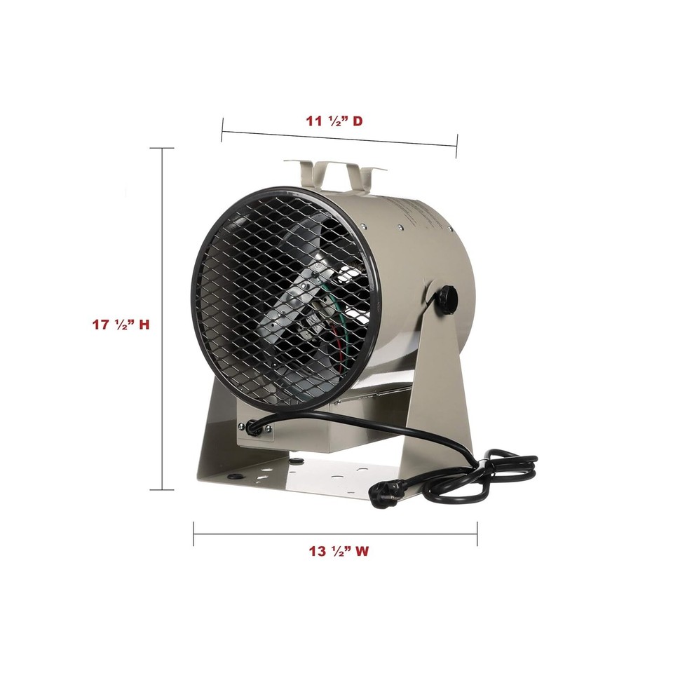 TPI Corporation HF684TC Fan Forced Portable Heater, 4000/3000W, 240 ...