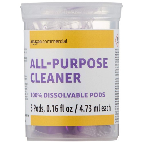 Amazon Commercial Dissolvable All-Purpose Cleaner Refill Vial - 6 Pacs ...