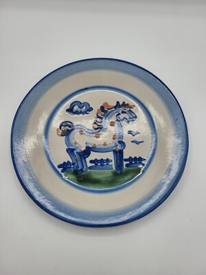 M. A. Hadley Pottery Horse 7 3/4" Plate Farm Animal Collection | eBay
