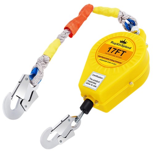 Fall Arrester Protector Self Retractable 17FT Fall Protection Gear ...